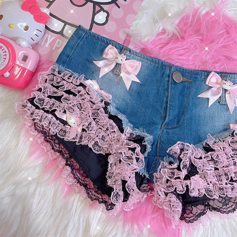Nibimi Lolita Y2K Lace Shorts NM3304 – nibimi